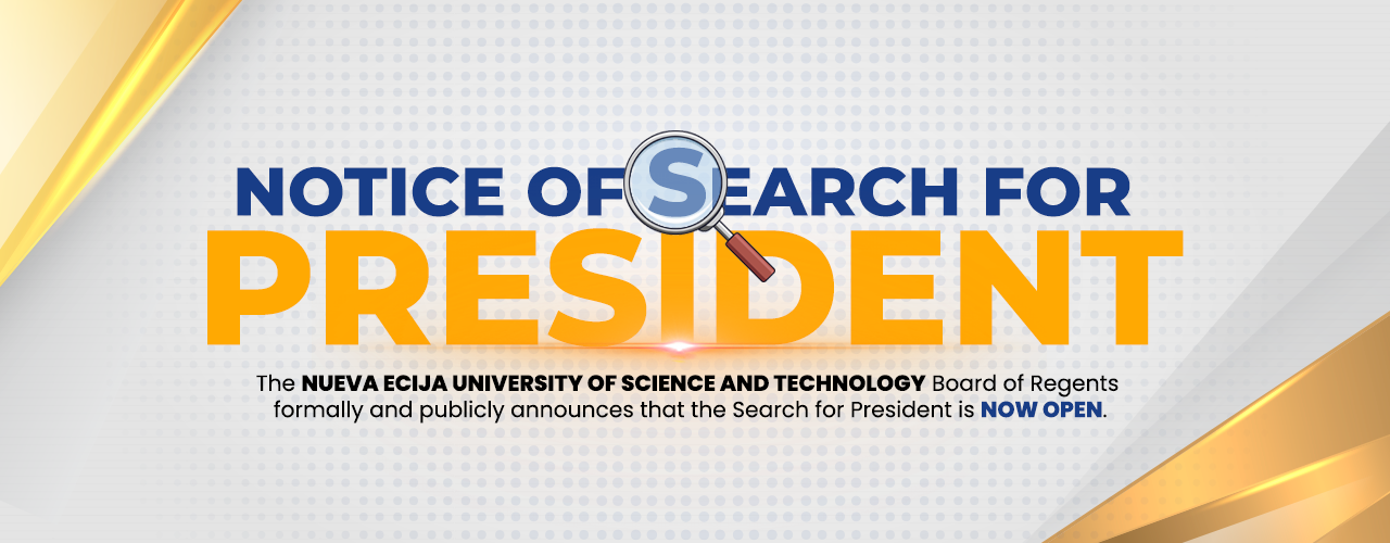 Notice of Search for NEUST President | Nueva Ecija University of ...